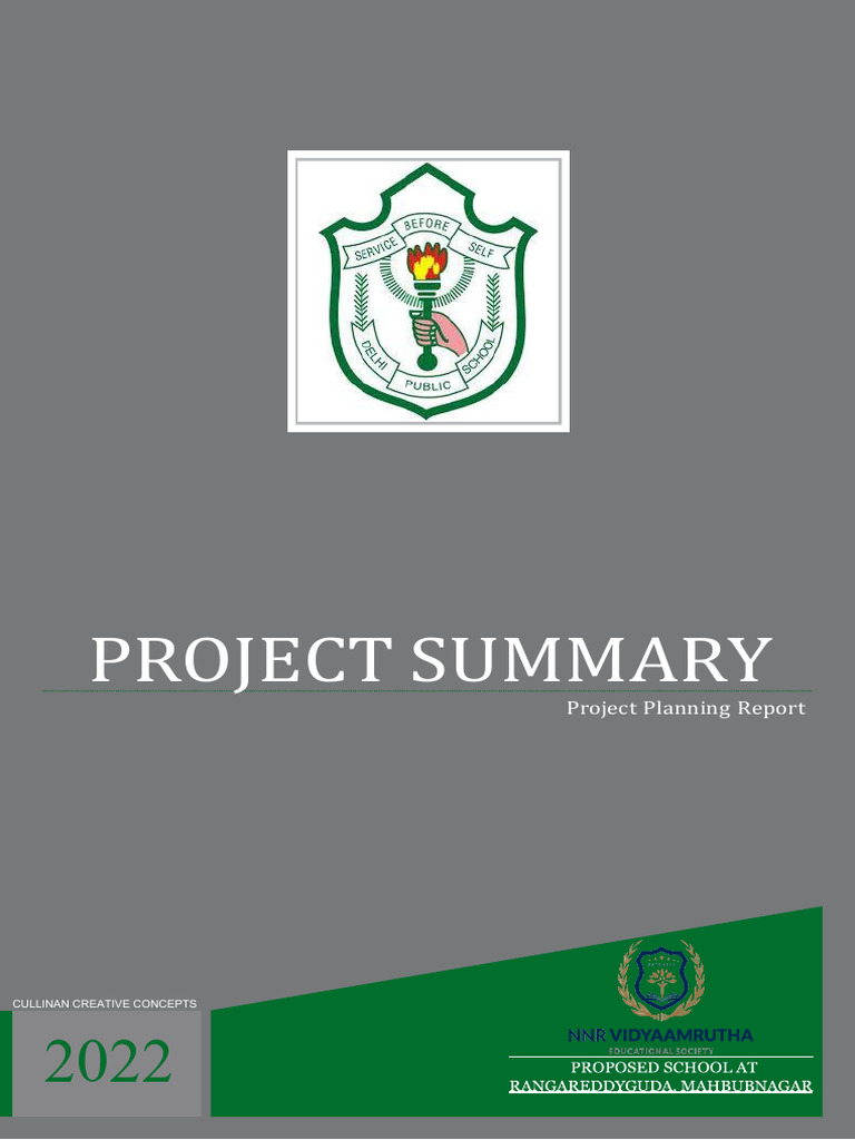 DPR - DPS SOCIETY by CCC | PDF | Schools | Infrastructure
