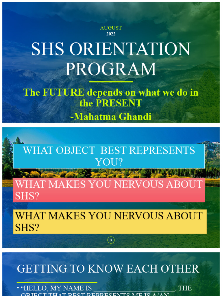 Shs Orientation Guide Pdf Vocational Education Curriculum