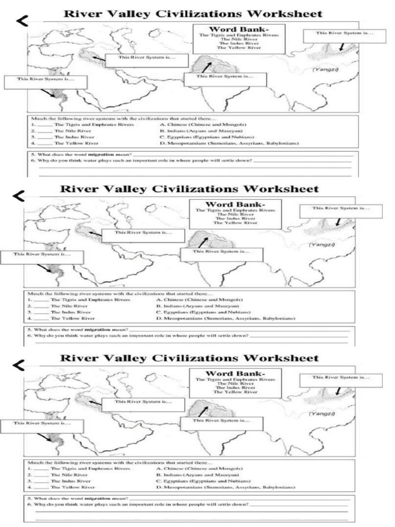 River Map Activity | PDF
