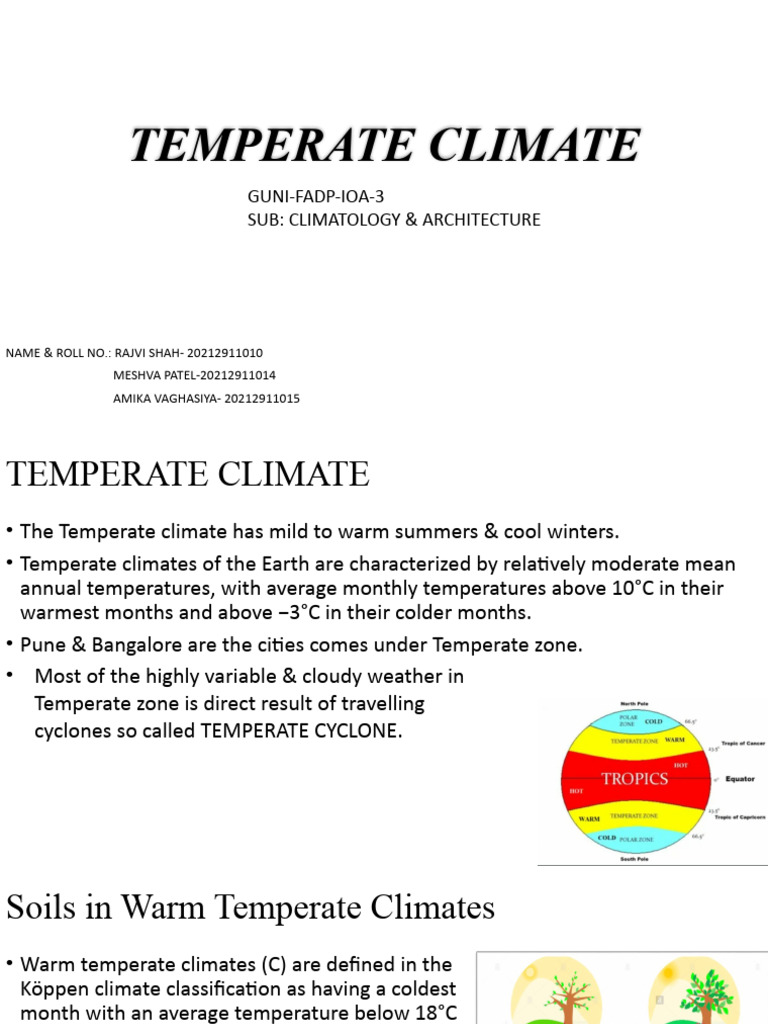 Temperate Climate | PDF | Temperate Climate | Climate