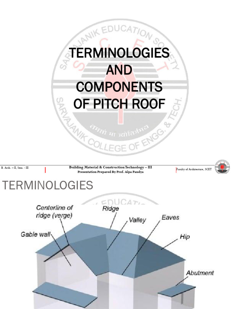 1. Terminologies and Components of Roof 2021 | Download Free PDF | Roof ...
