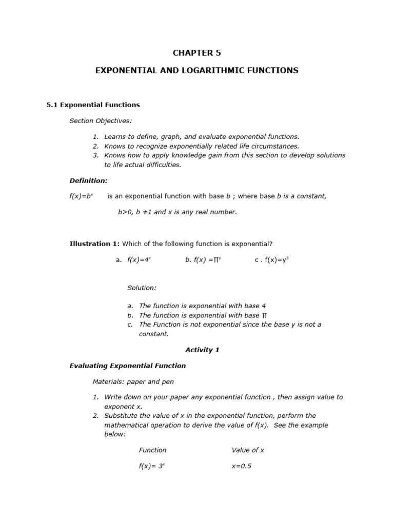 Math Book | PDF | Exponential Function | Function (Mathematics)