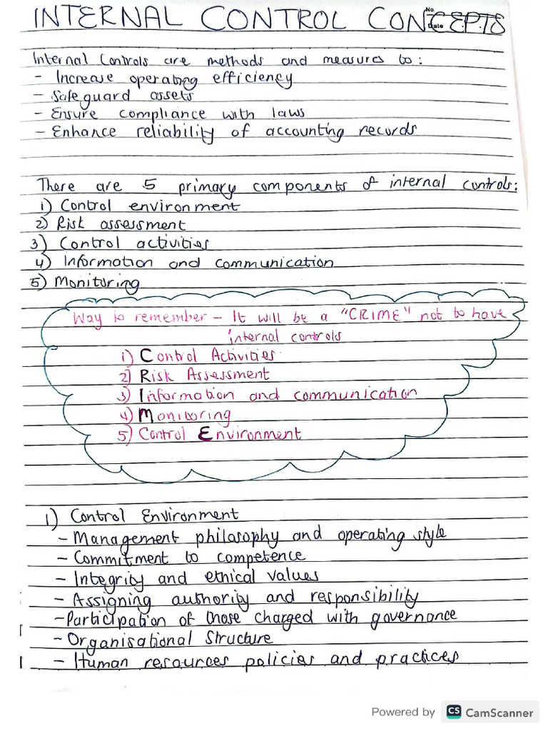 Internal Control Concepts | PDF