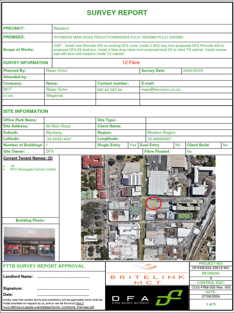 Wynberg Office Access Control Survey | PDF | Personal Protective Equipment