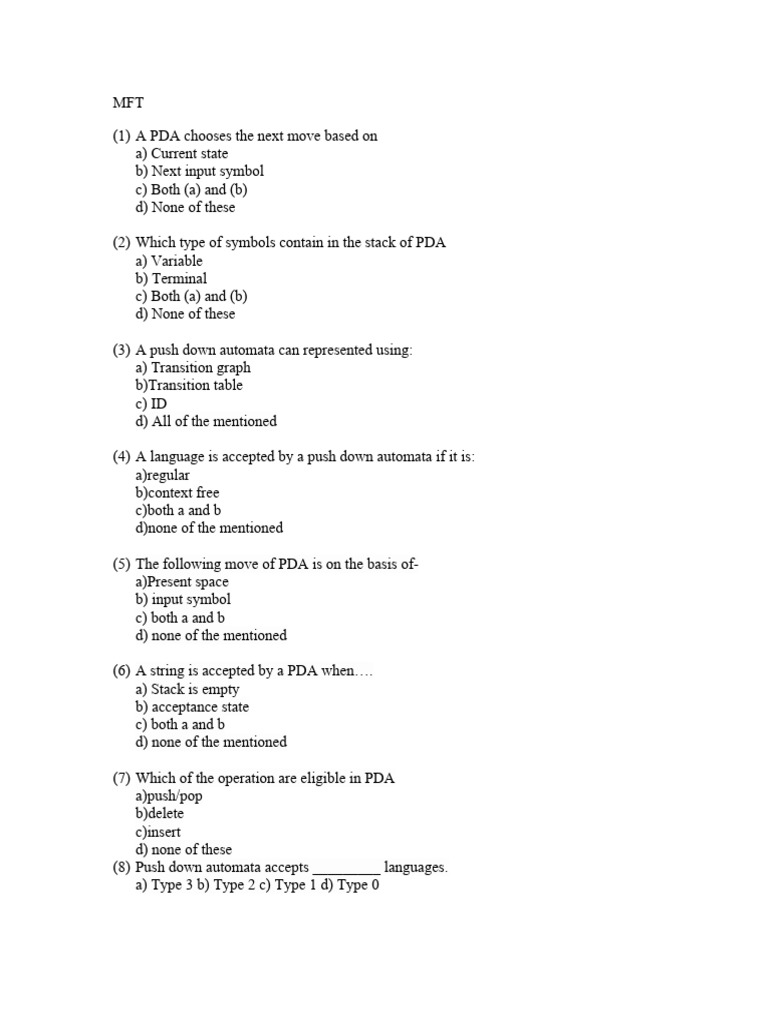 Btech Cs3404 Theory Of Automata Unit 3 Pdf Syntax Logic Theoretical Computer Science