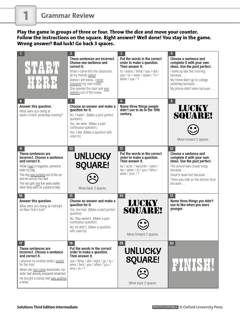 1 Grammar Review | PDF