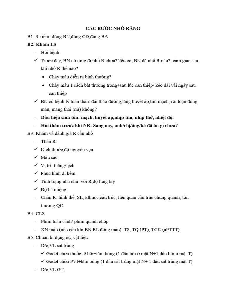 Các Bư C NH Răng | PDF