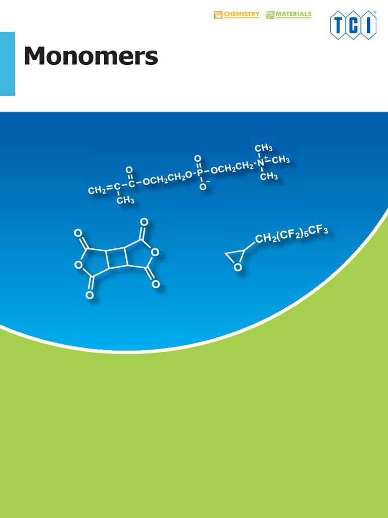 Comprehensive Monomer Product List | PDF | Methyl Group | Poly(Methyl ...