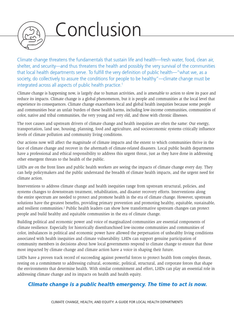 Guide Conclusion | PDF | Climate Change | Public Health