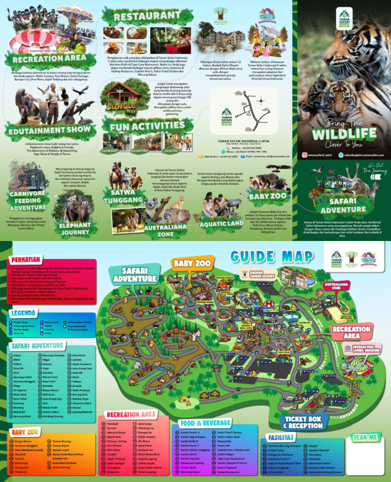Guide Taman Safari Pandaan | PDF