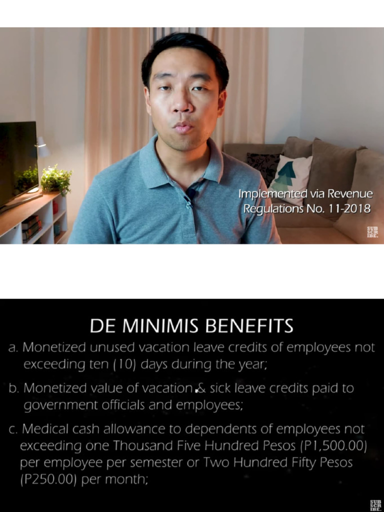 De Minimis Benefits Explain | PDF