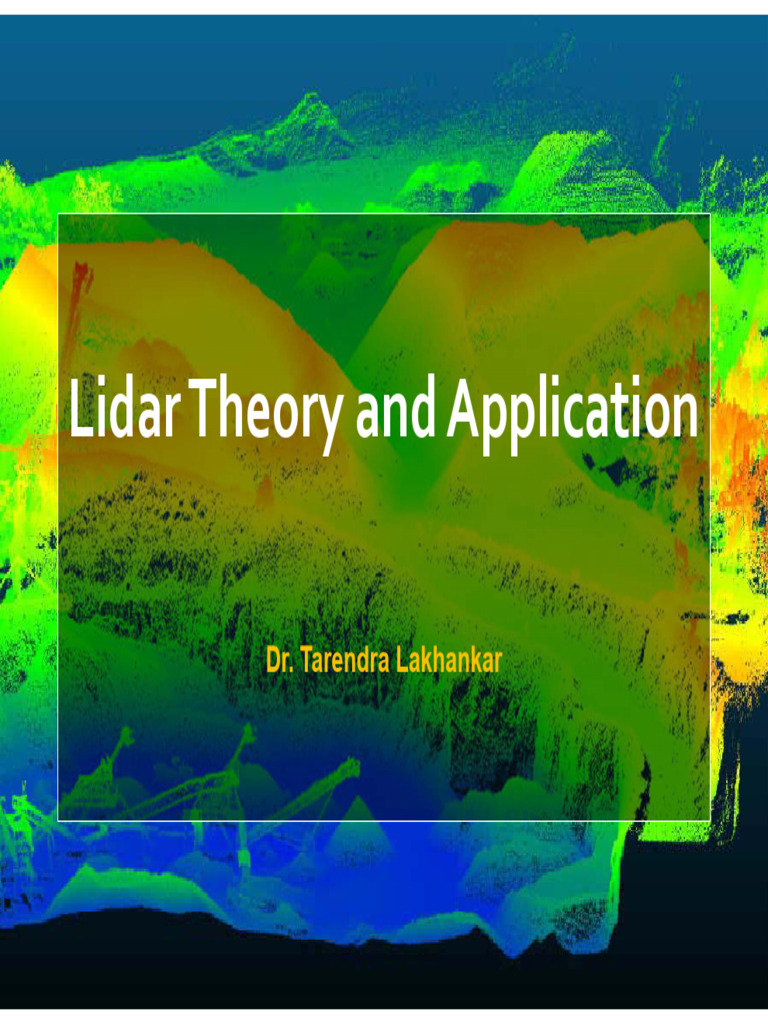 15-LIDAR Theory and Applications | PDF | Lidar | Earth Sciences