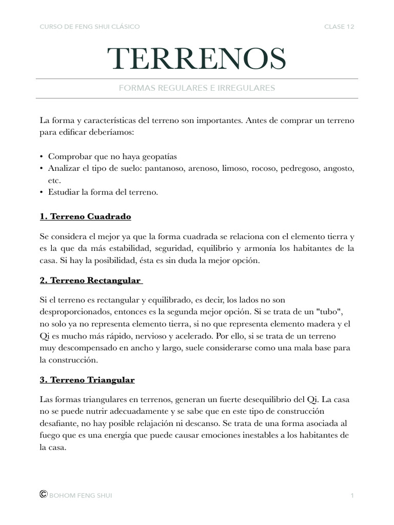 Clase 12 Terrenos | PDF