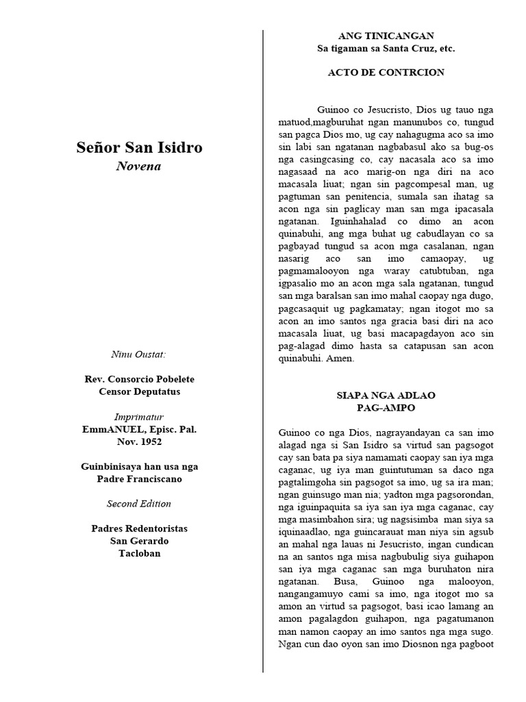 NOVENA(WARAY-WARAY) | PDF