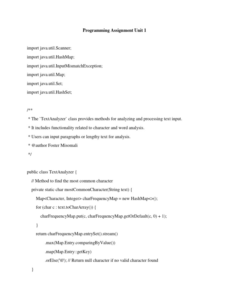 Programming Assignment Unit 1 | Download Free PDF | String (Computer ... Programming Assignment Unit 1 | Download Free PDF | String (Computer ...