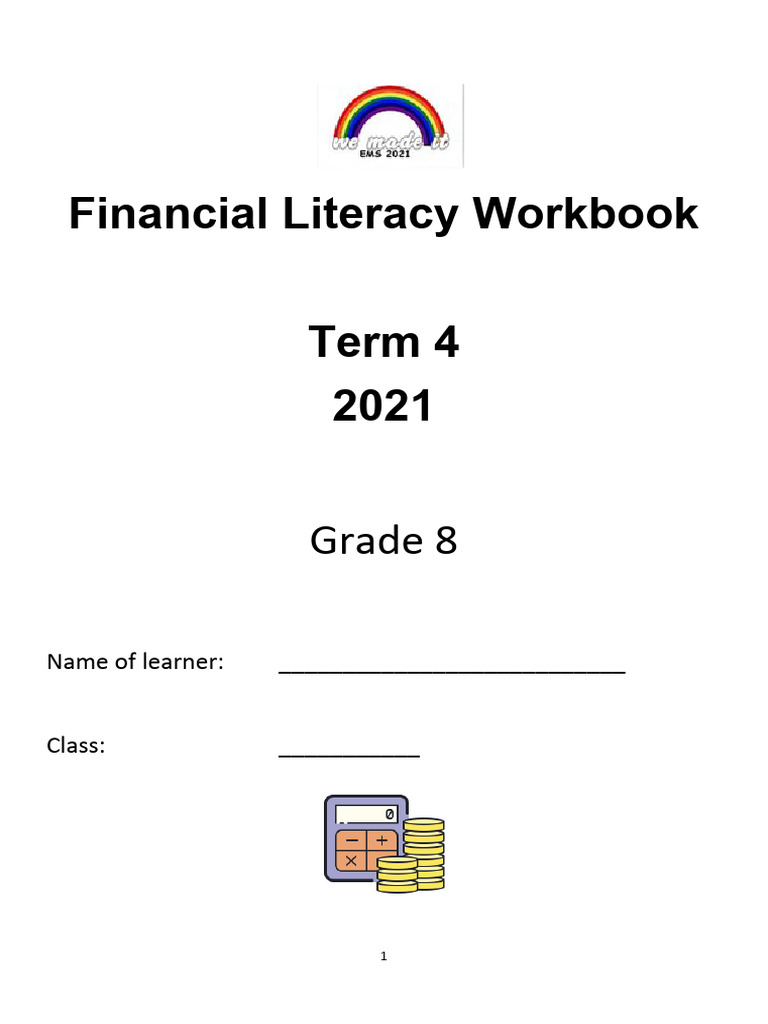 Grade 8 Financial Literacy Workbook Term 4 | Download Free PDF | Debits ...