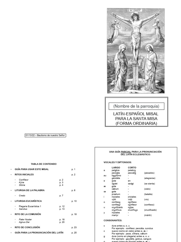 Ordinary Form Spanish Hand Missal | PDF | eucaristía | Cordero de Dios