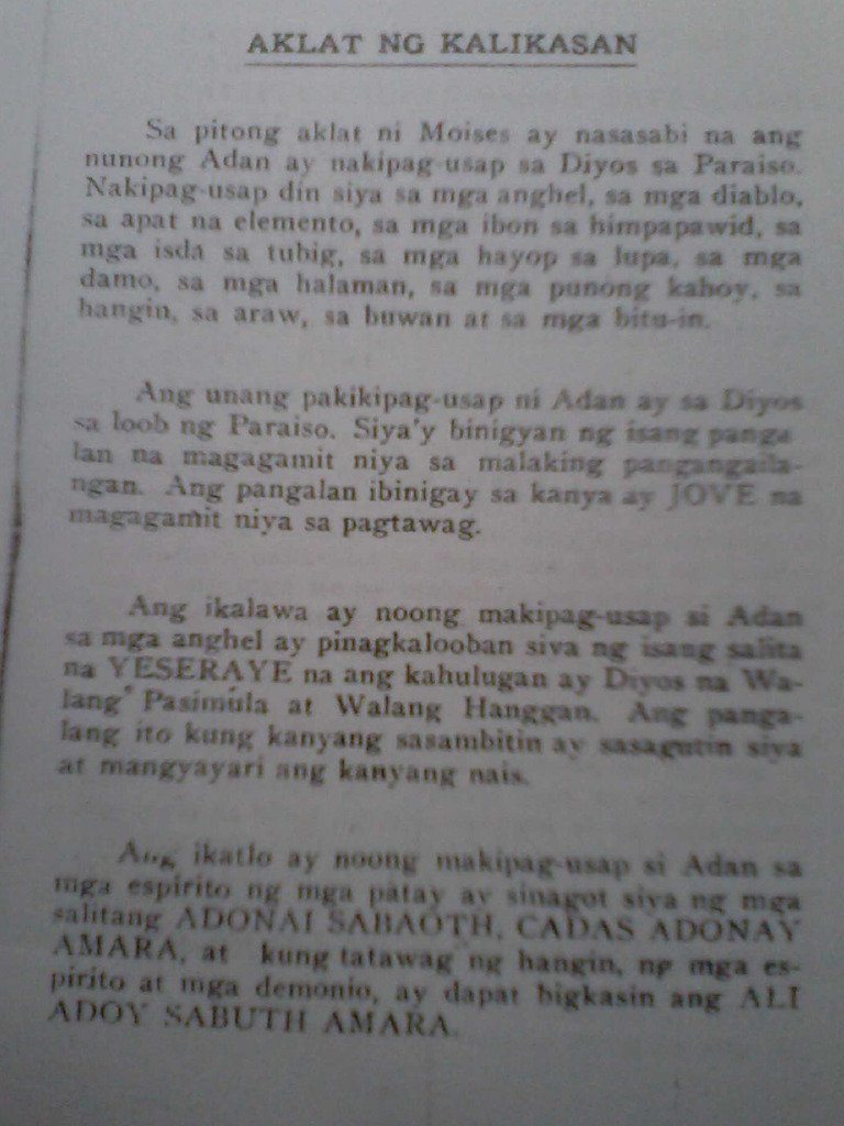 Aklat NG Kalikasan | PDF