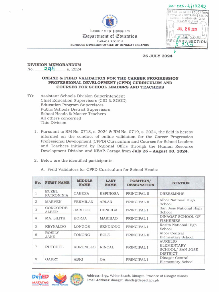 DM 294 Online & Field Validation For CPPD | PDF