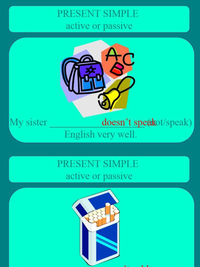 Present Simple Passive | PDF | Foods | Cuisine