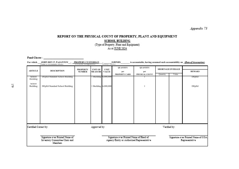 RPCPPE SCHOOL BUILDING | Download Free PDF | Quantity