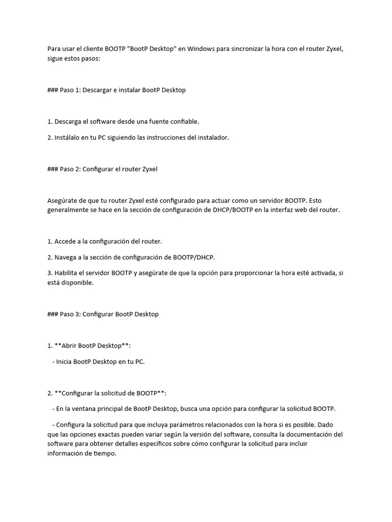 Para Usar El Cliente BOOTP | PDF | Software del sistema | Ingeniería de ...