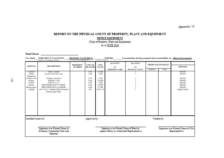Rpcppe Office Equipment | PDF | Printer (Computing) | Computer Hardware