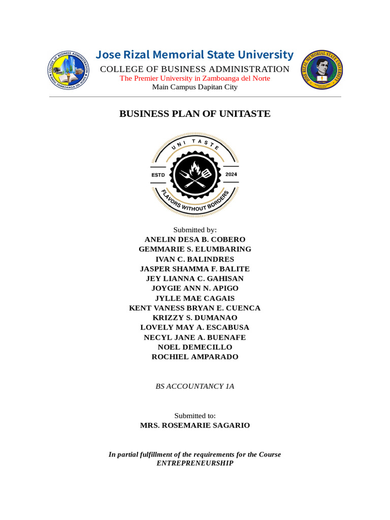 UniTaste: A Student's Culinary Haven | PDF | Taste | Sauce