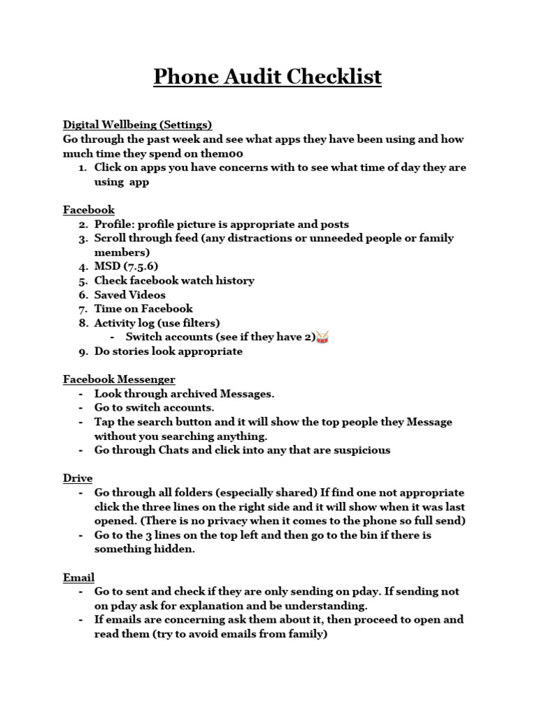 Phone Audit | PDF | Language Arts & Discipline | Self-Improvement