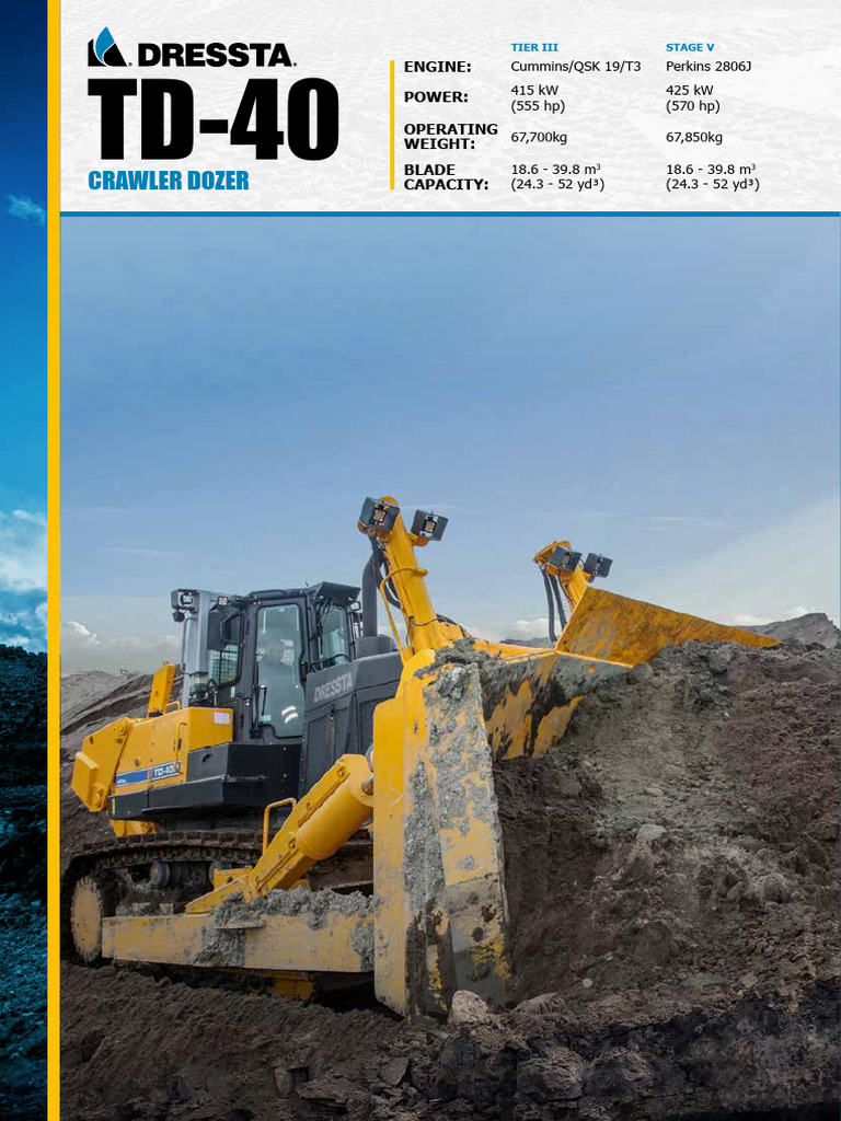 DR PB td40 t3 Stagev 20 06032023 Engm | PDF | Horsepower | Brake