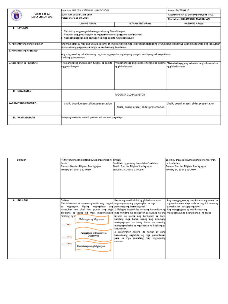 Dll-Module 7 Q2 - Week 1 | PDF