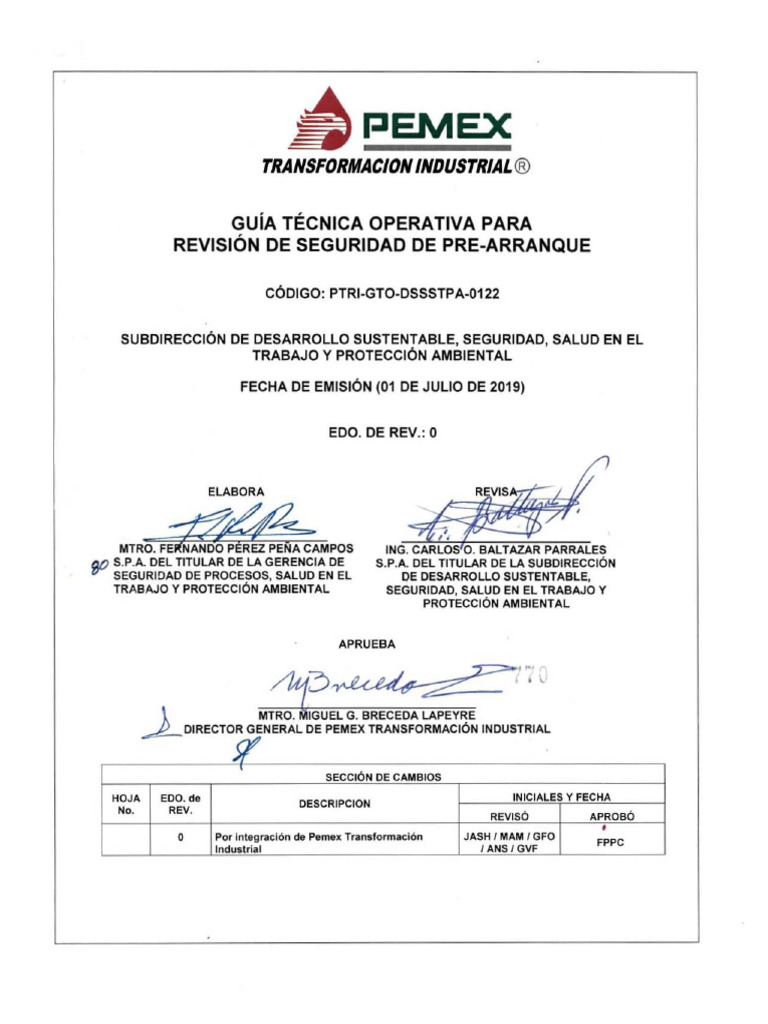 Ptri Gto Dssstpa 0122 Rev. 00 | PDF | Petroquímico