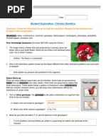 Pigeonetics Game Teacher Guide | PDF | Dominance (Genetics) | Allele