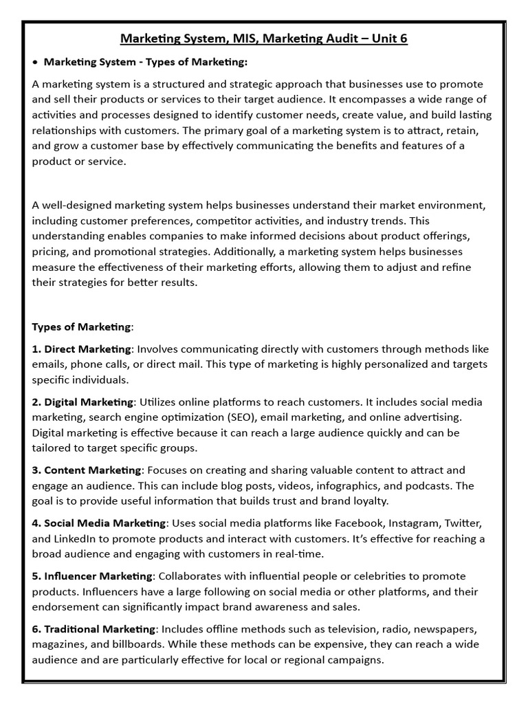 Principles of Marketing Unit 6 | PDF | Marketing | Marketing Research