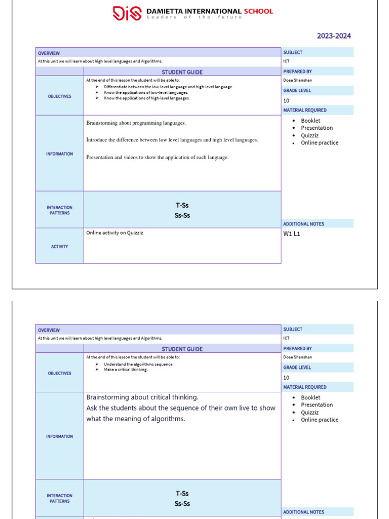 Student Guide: Subject | PDF | Educational Technology | Software Engineering