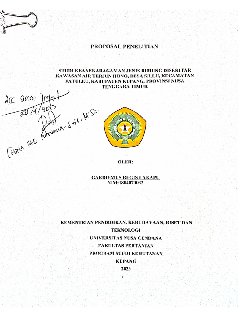 Persyaratan Ujian Proposal 1 6 | PDF