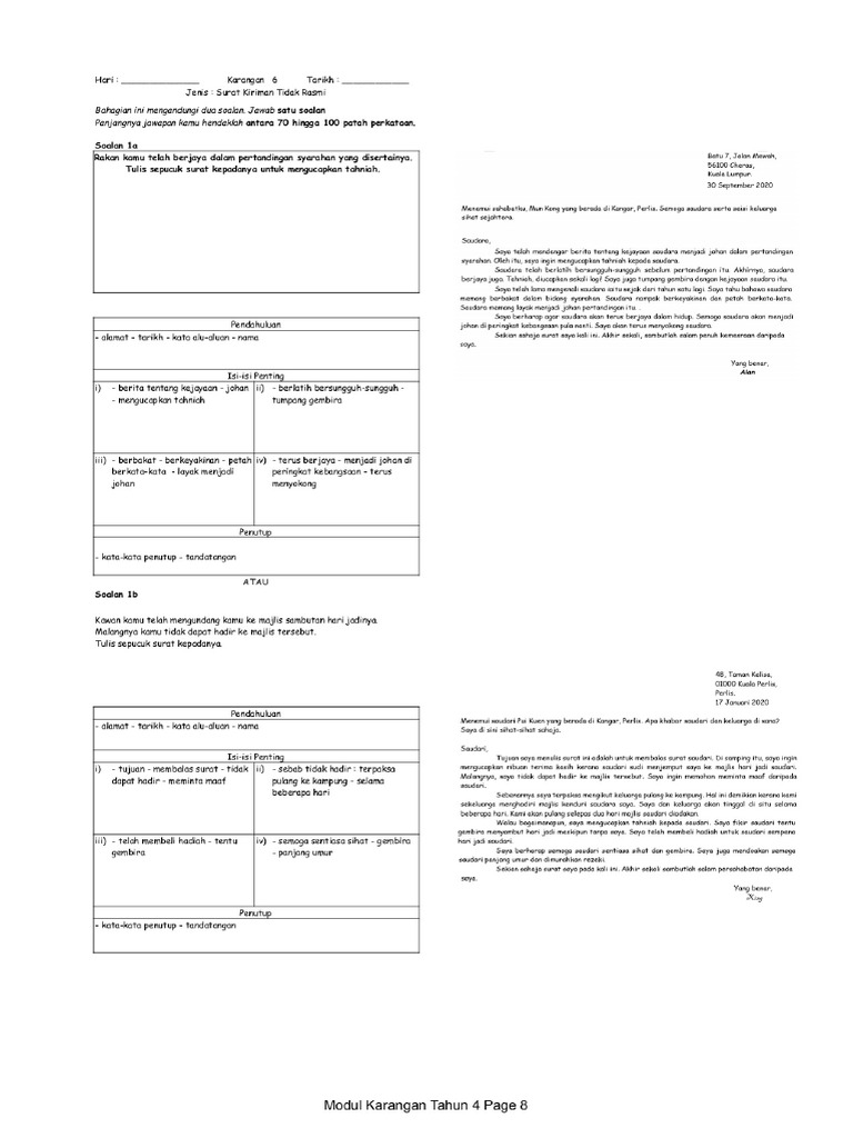 Modul Penulisan-8 | PDF