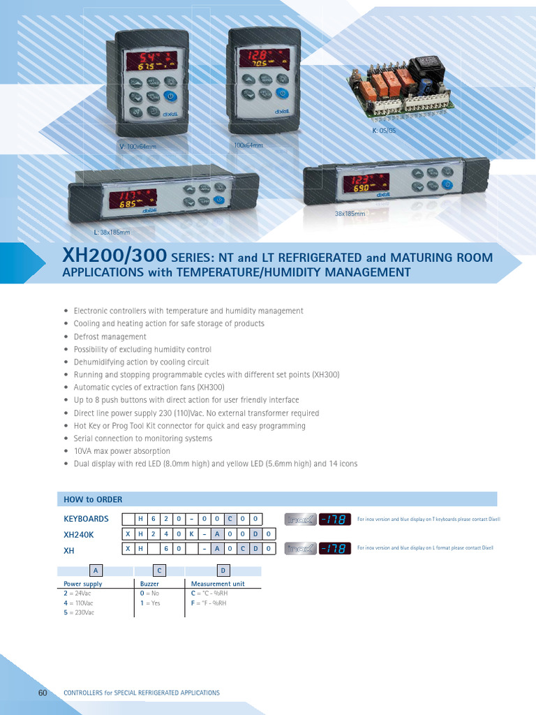 Temperature-Humidity Datasheet | PDF | Air Conditioning | Thermostat