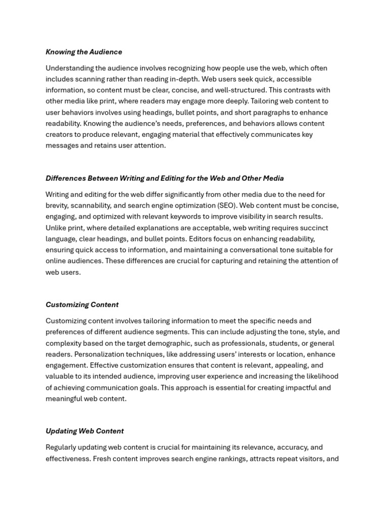 Unit (4) Technical Writing | PDF | Search Engine Optimization | World ...
