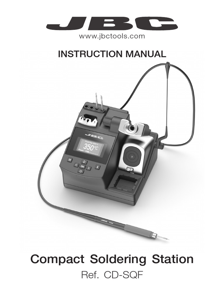 Compact Soldering Station Manual | PDF | Soldering | Fuse (Electrical)