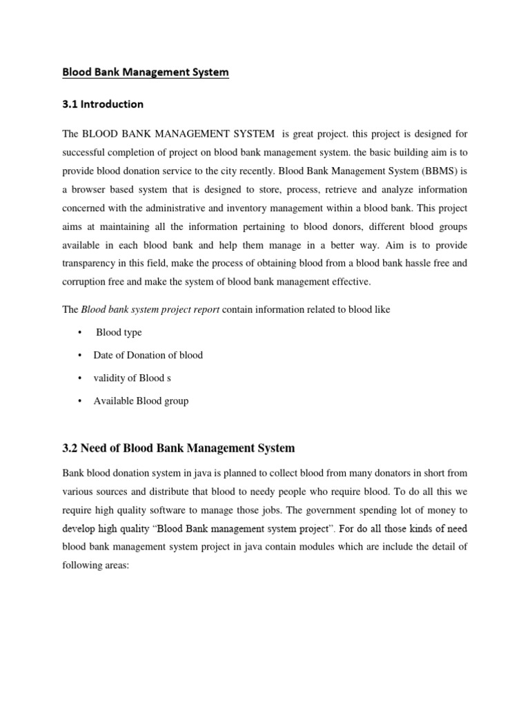 Blood Bank Report | PDF | Html Element | Html