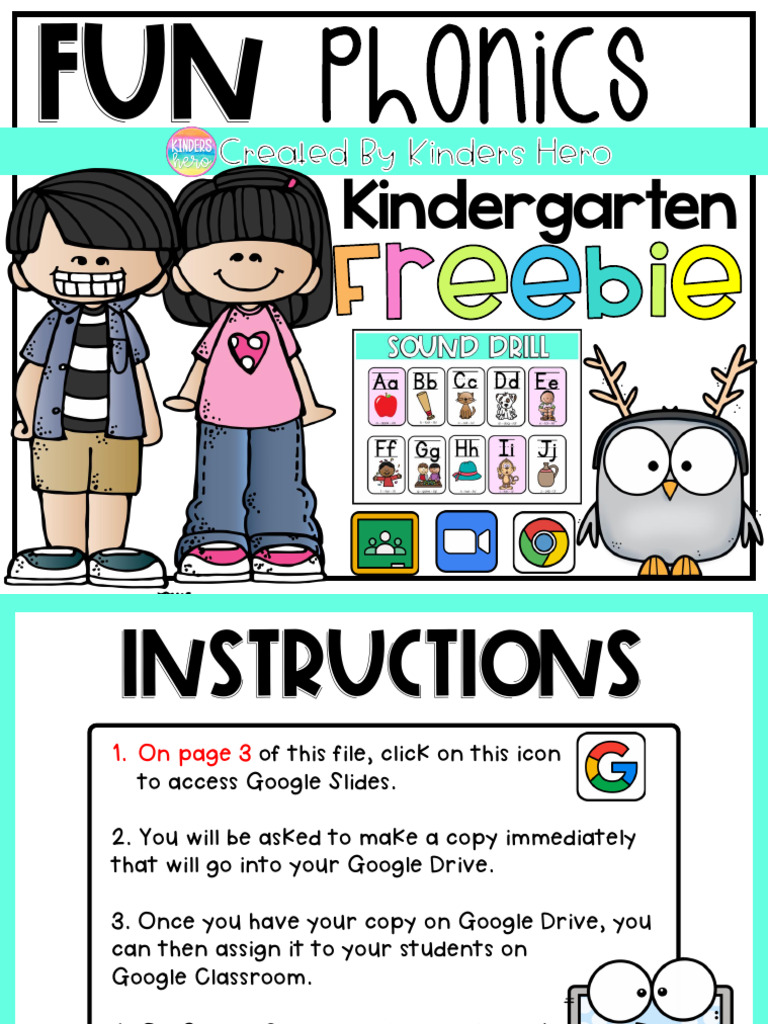 Kindergarten Phonics Google Slides Freebie | PDF | Websites | Alphabet Inc.
