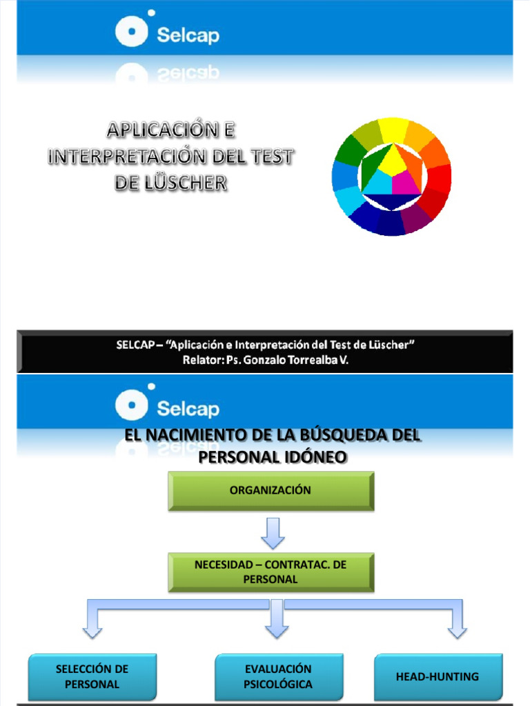 Luscher Test Curso | PDF | Color | Reclutamiento