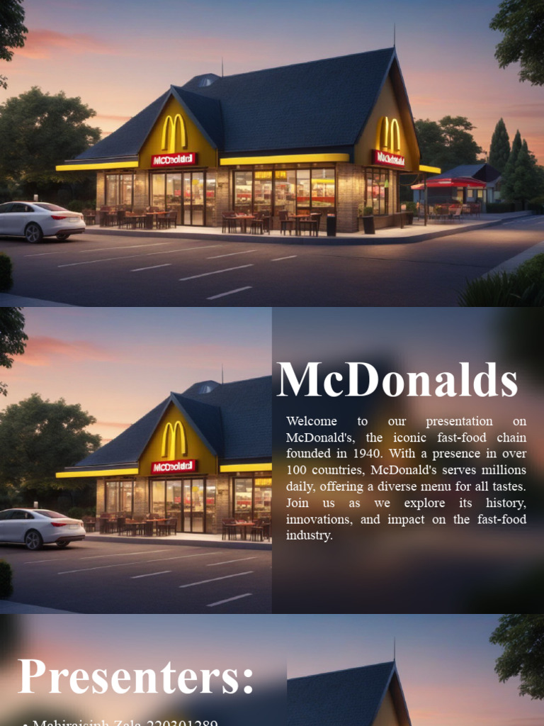 MCD PPT For Assignment Group 3 | PDF | Mc Donald's | Business
