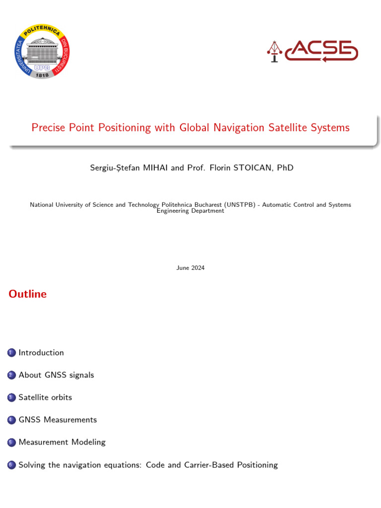 Bochum24 Ppp Gnss | PDF | Global Positioning System | Electronics