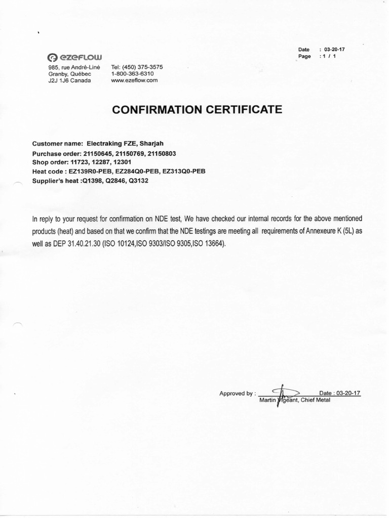 Compliance Letter | PDF