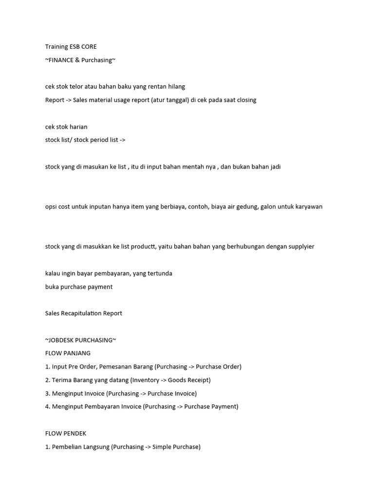 Training ESB CORE | PDF