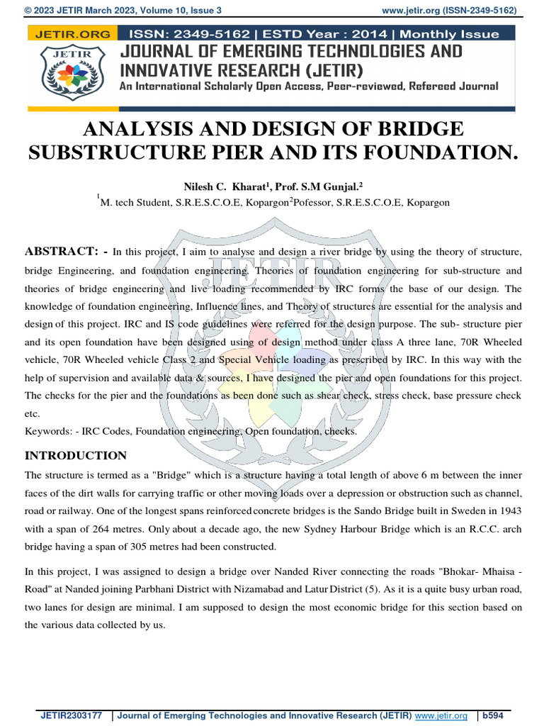 JETIR230 | PDF | Bridge | Beam (Structure)