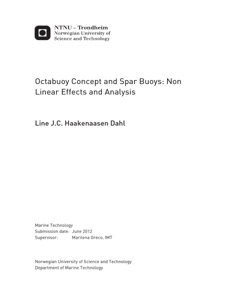 Octabuoy Theory 565979 - FULLTEXT01 | PDF | Damping