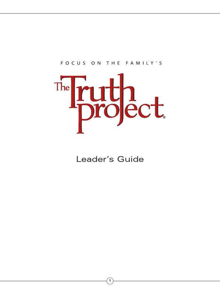 TTP Leader Guide Final | PDF | Truth | God